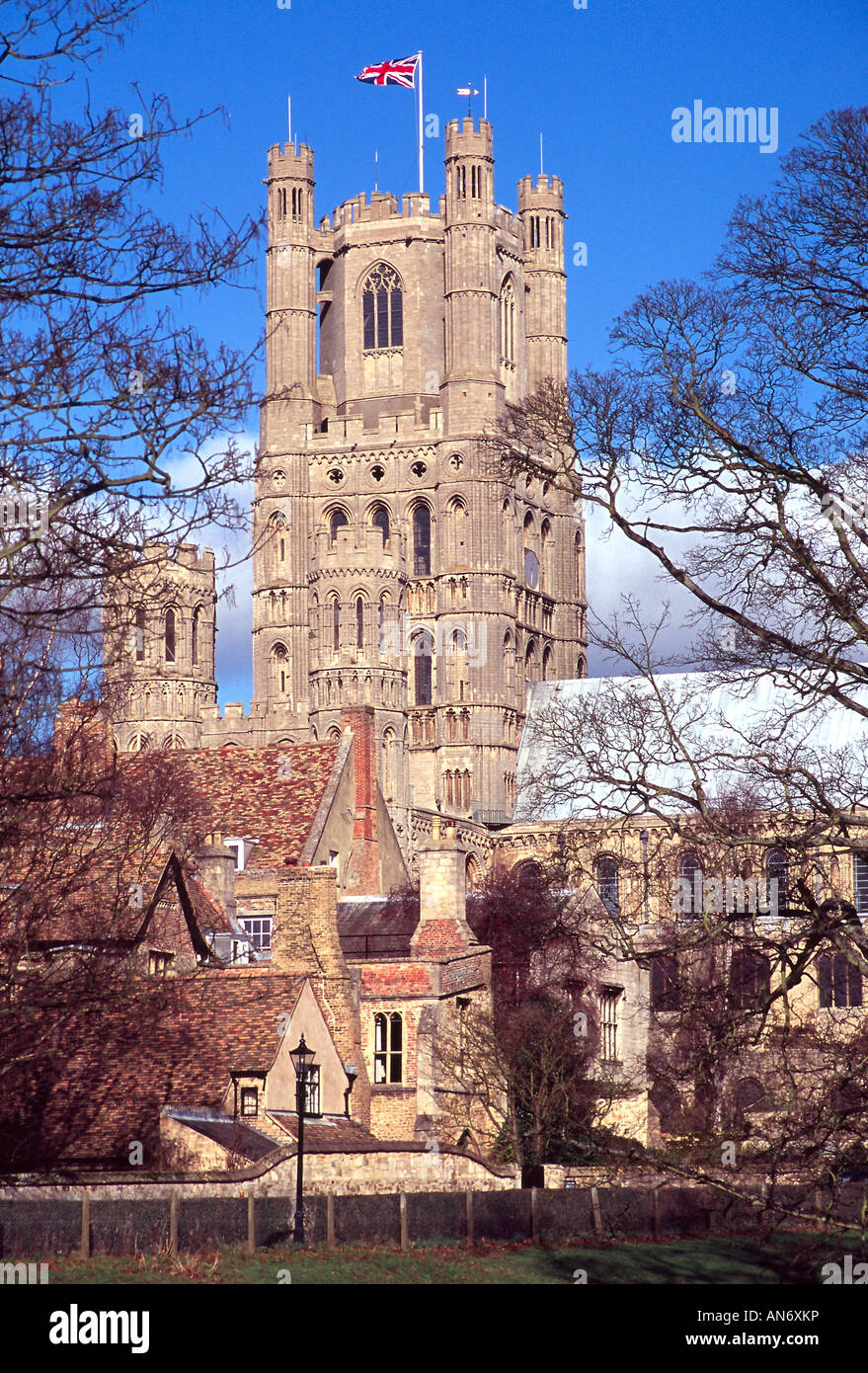 ely cathedral cambridgeshire england uk gb Stock Photo - Alamy