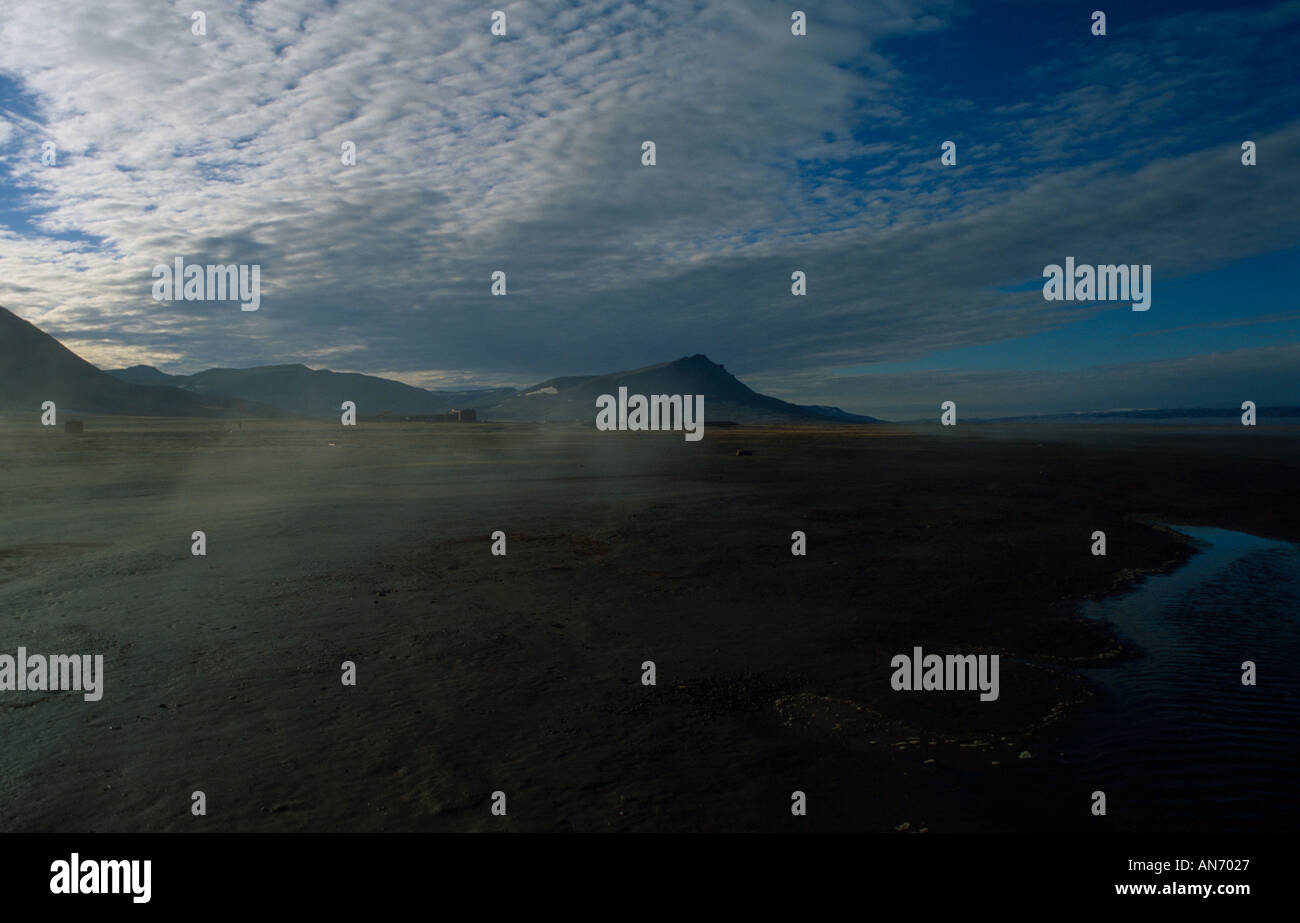The Danish military base in Constable Point East Greenland Stock Photo ...
