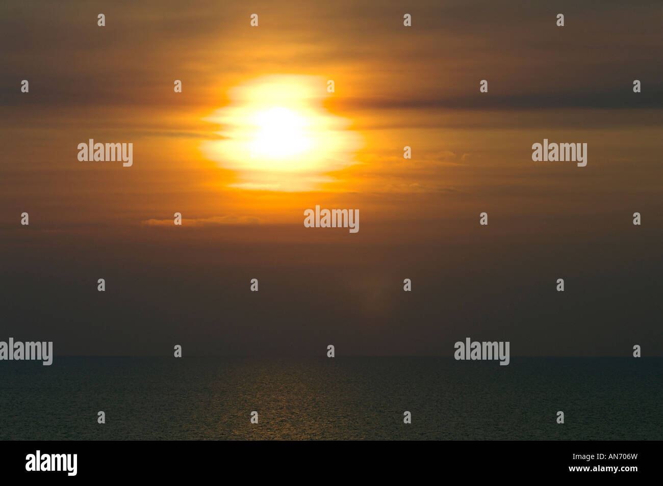 Sunset over the South China Sea, Brunei Darussalam Stock Photo - Alamy
