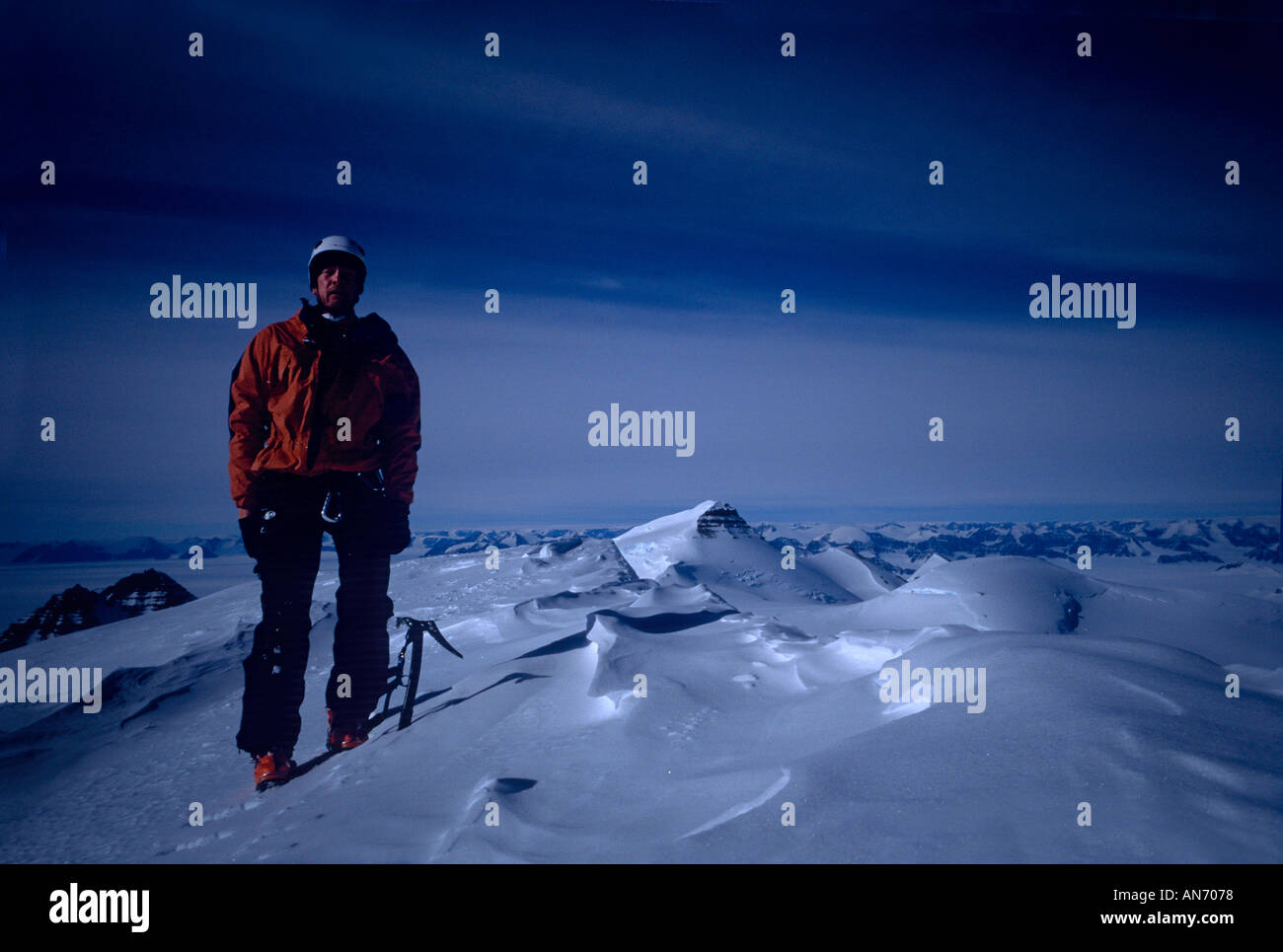 The first solo summiteer of the Cone the third highest mountain in the ...