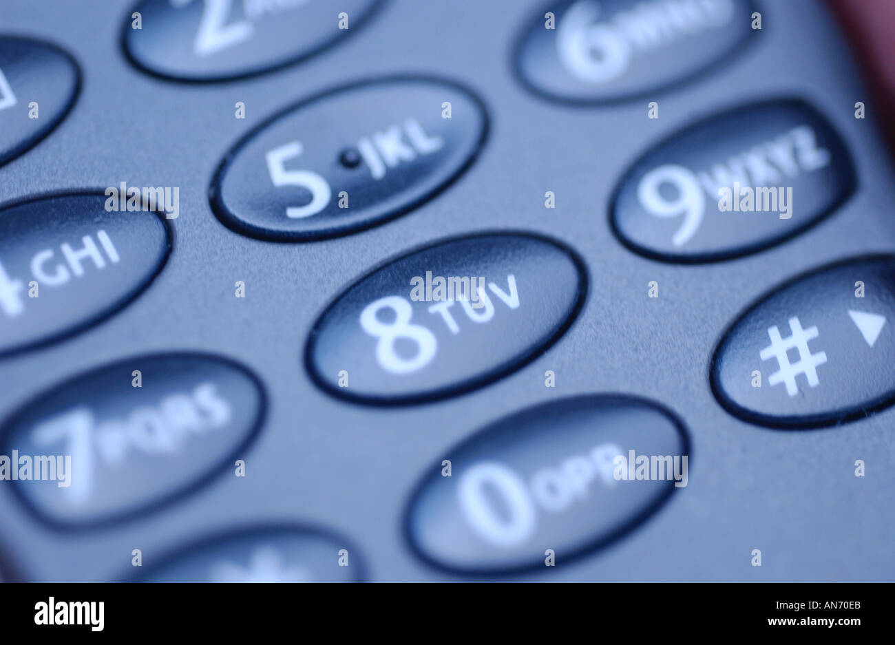 Digital phone keypad with numbers Stock Photo - Alamy