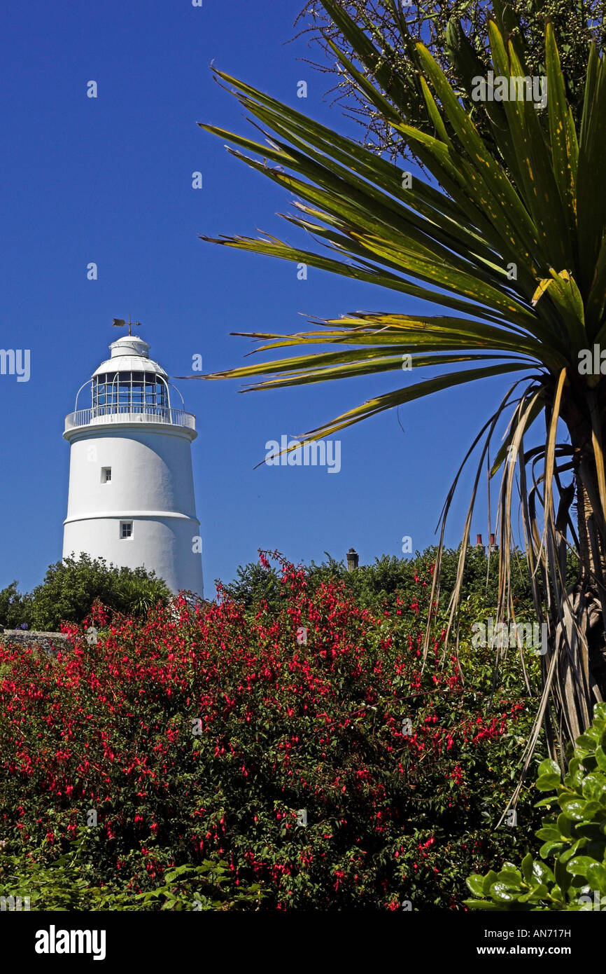 Lighthouse on St Agnes Isles of Scilly, England, UK Stock Photo - Alamy