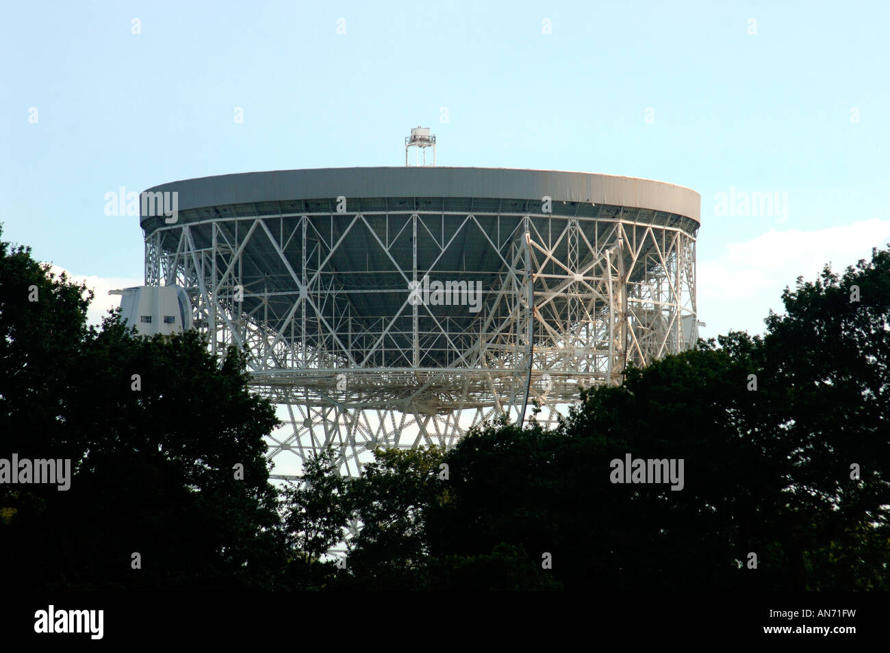 The Jodrell Bank Radio Telescope Dish,Pointing Up Towards The Sky Stock ...