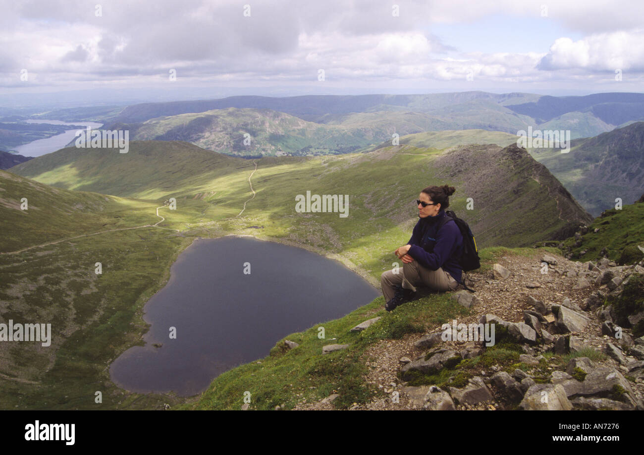 Striding edge and red tarn from hi-res stock photography and images - Alamy