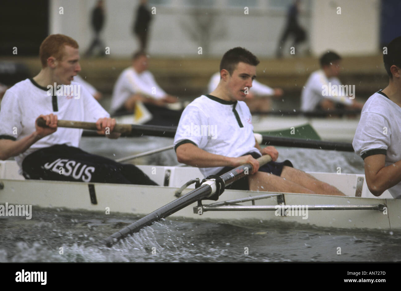 Training for summer eights in Oxford Stock Photo - Alamy