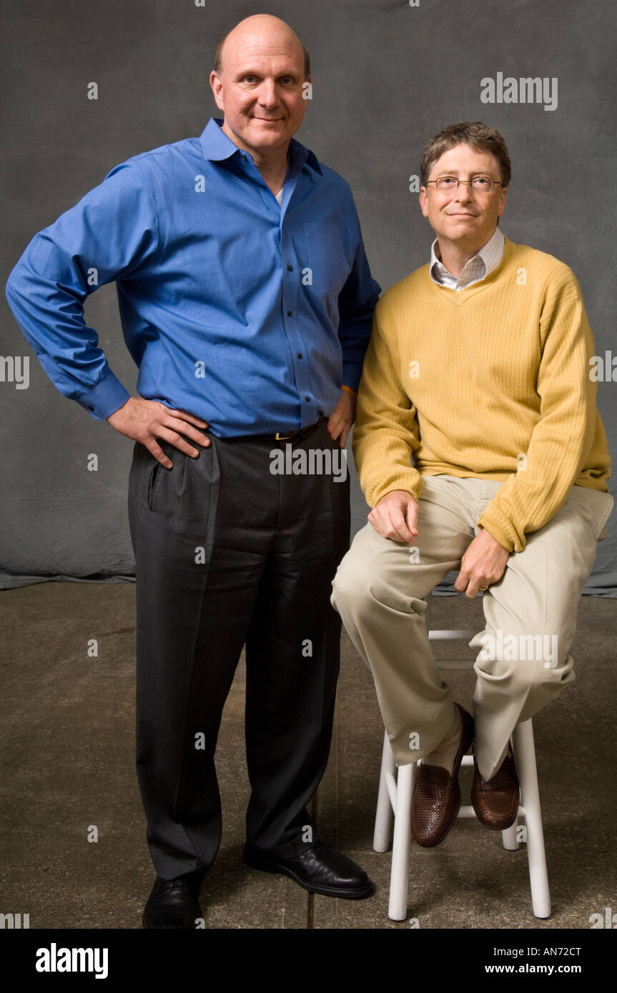 June 14 2006 Microsoft senior leadership team photographed at a ...