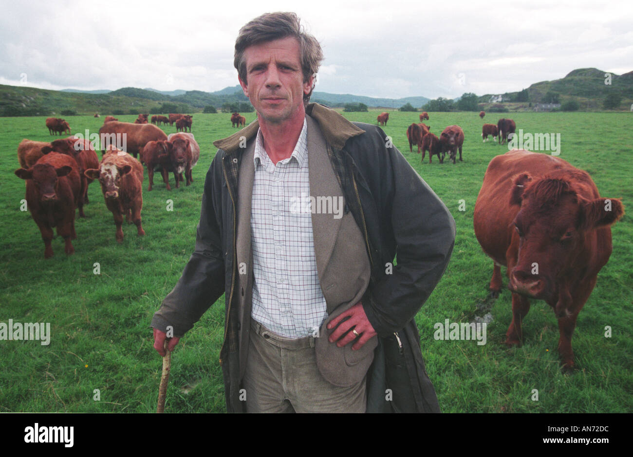 Dutch farmer Jan Warmerdam who farms sheep and cattle in Argyll ...