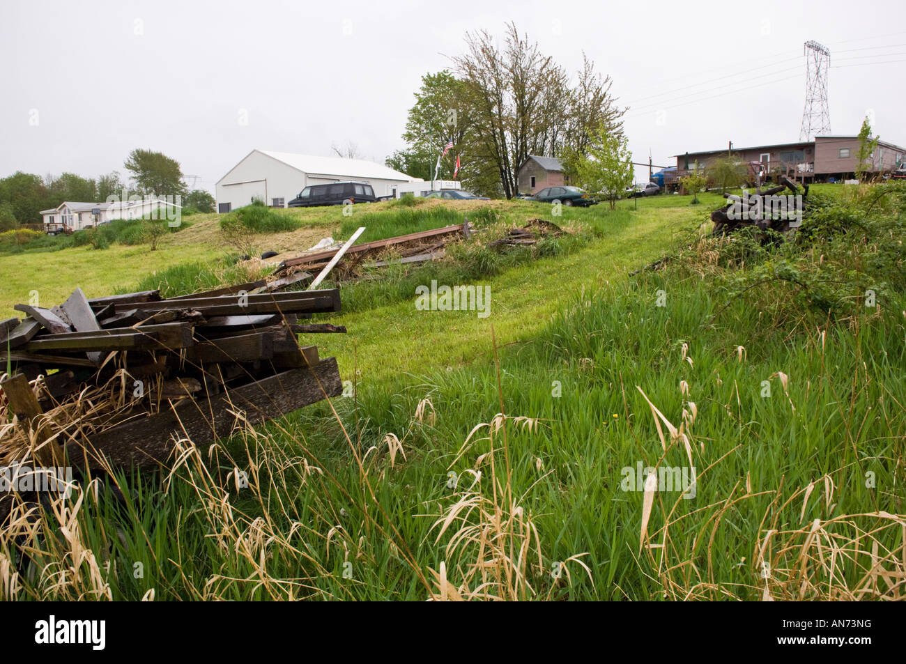 The compound near Custer Washington about 5 miles south of the Canadian ...