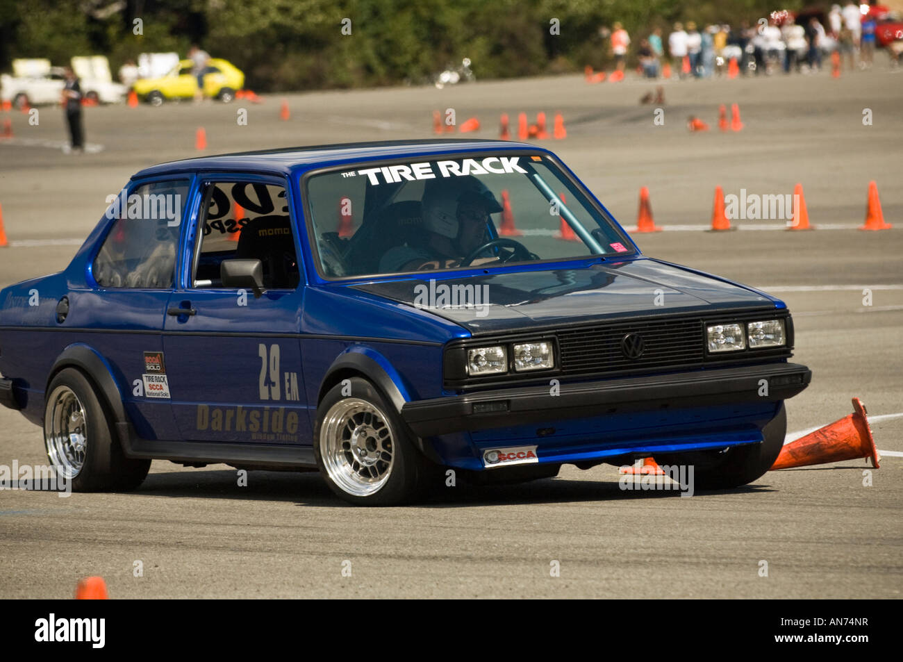 Sports Car Club of America autocross event held at Hampton Mills in the ...