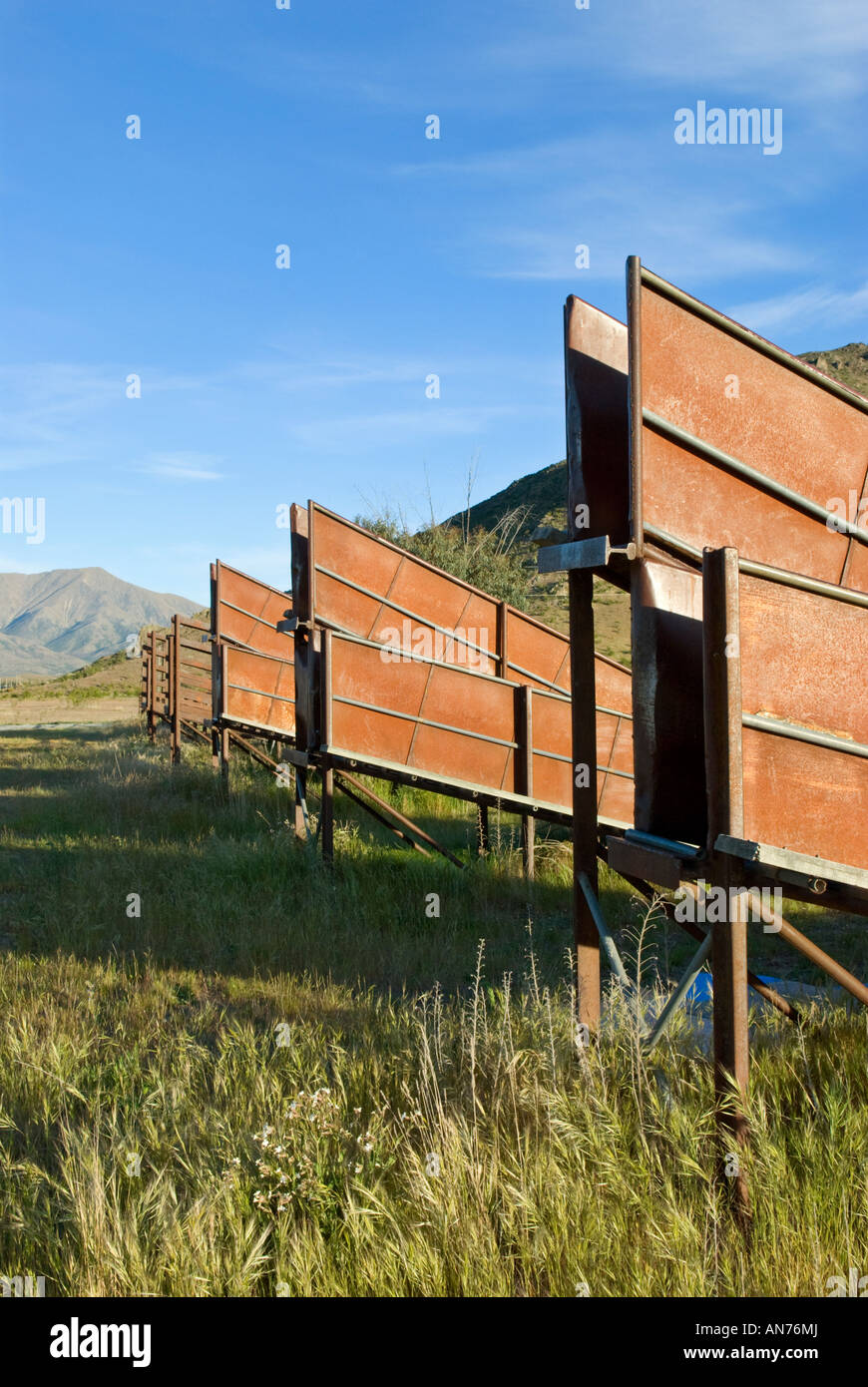 Rusty stock ramps at a rural cattle market Stock Photo - Alamy
