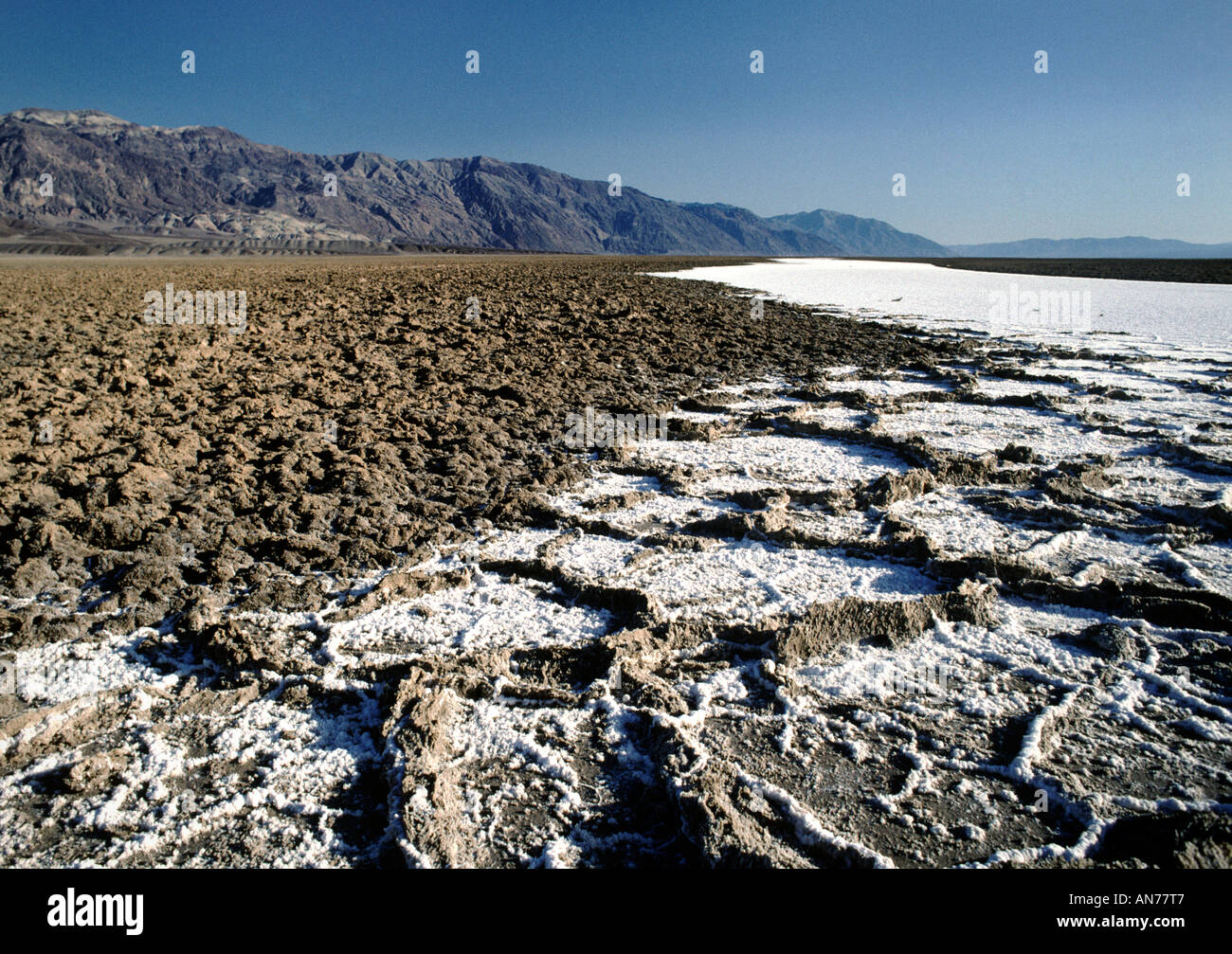 SALT FLATS DEATH VALLEY NATIONAL PARK CALIFORNIA Stock Photo - Alamy