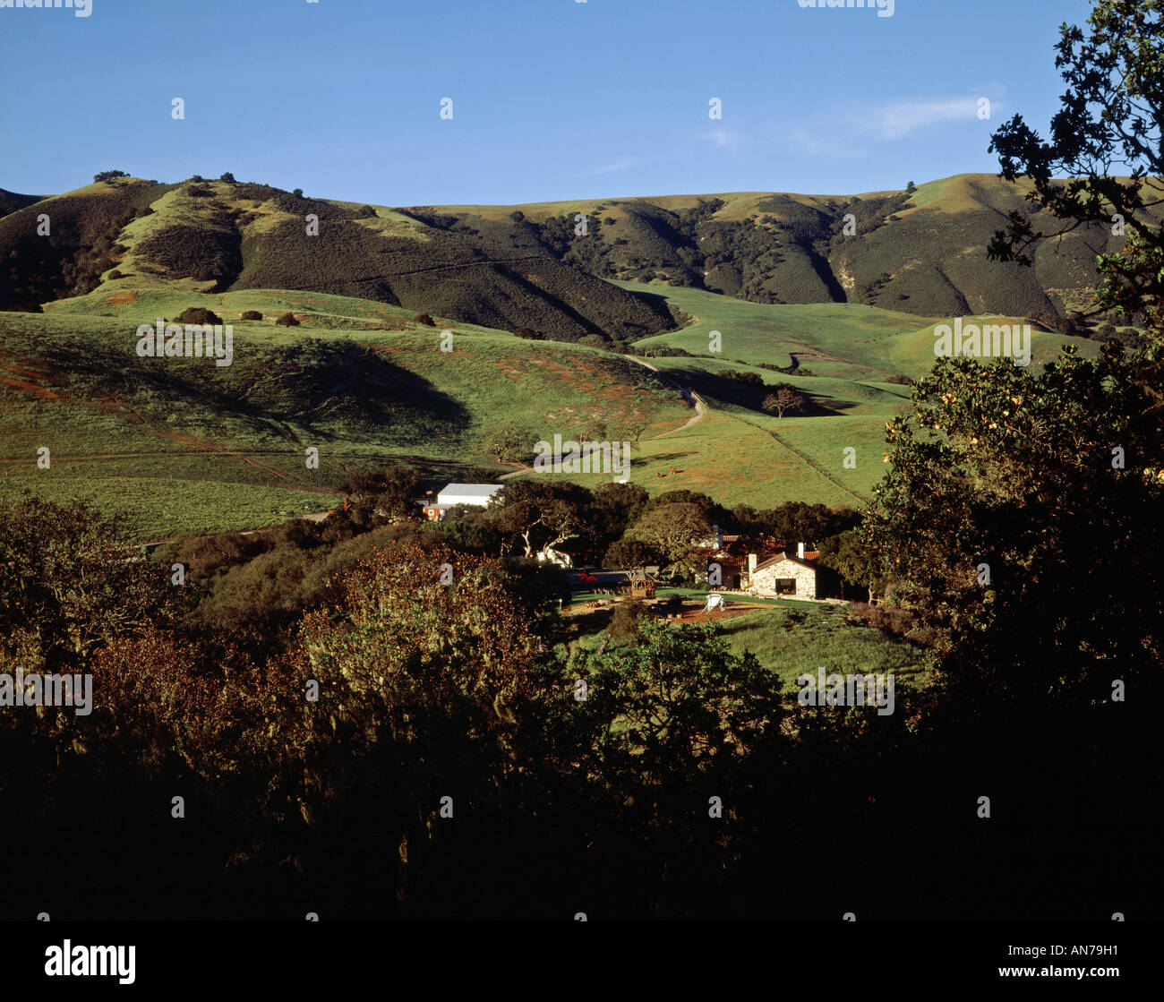 HOLMAN RANCH from above CARMEL VALLEY CALIFORNIA Stock Photo - Alamy