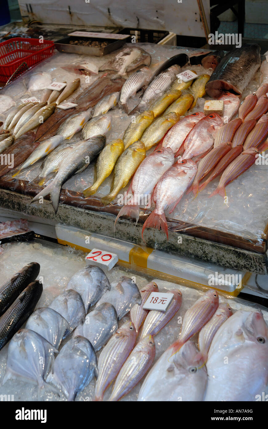 Wet Fish market, Hong Kong Stock Photo - Alamy