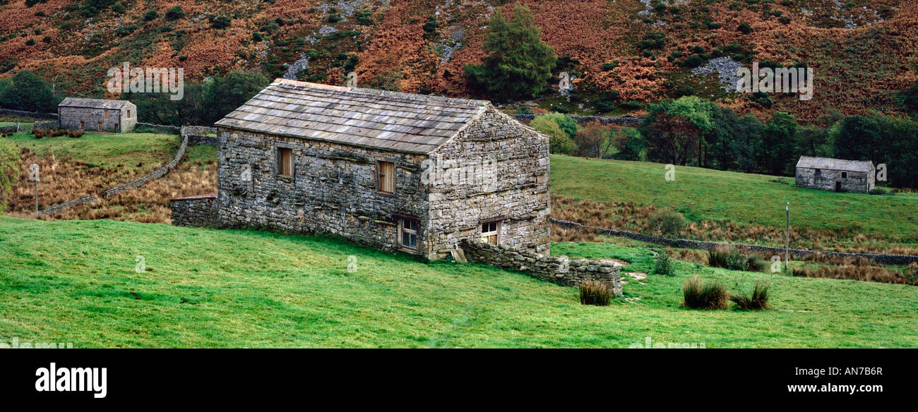 Three stone Barns North Yorkshire Dales Stock Photo - Alamy