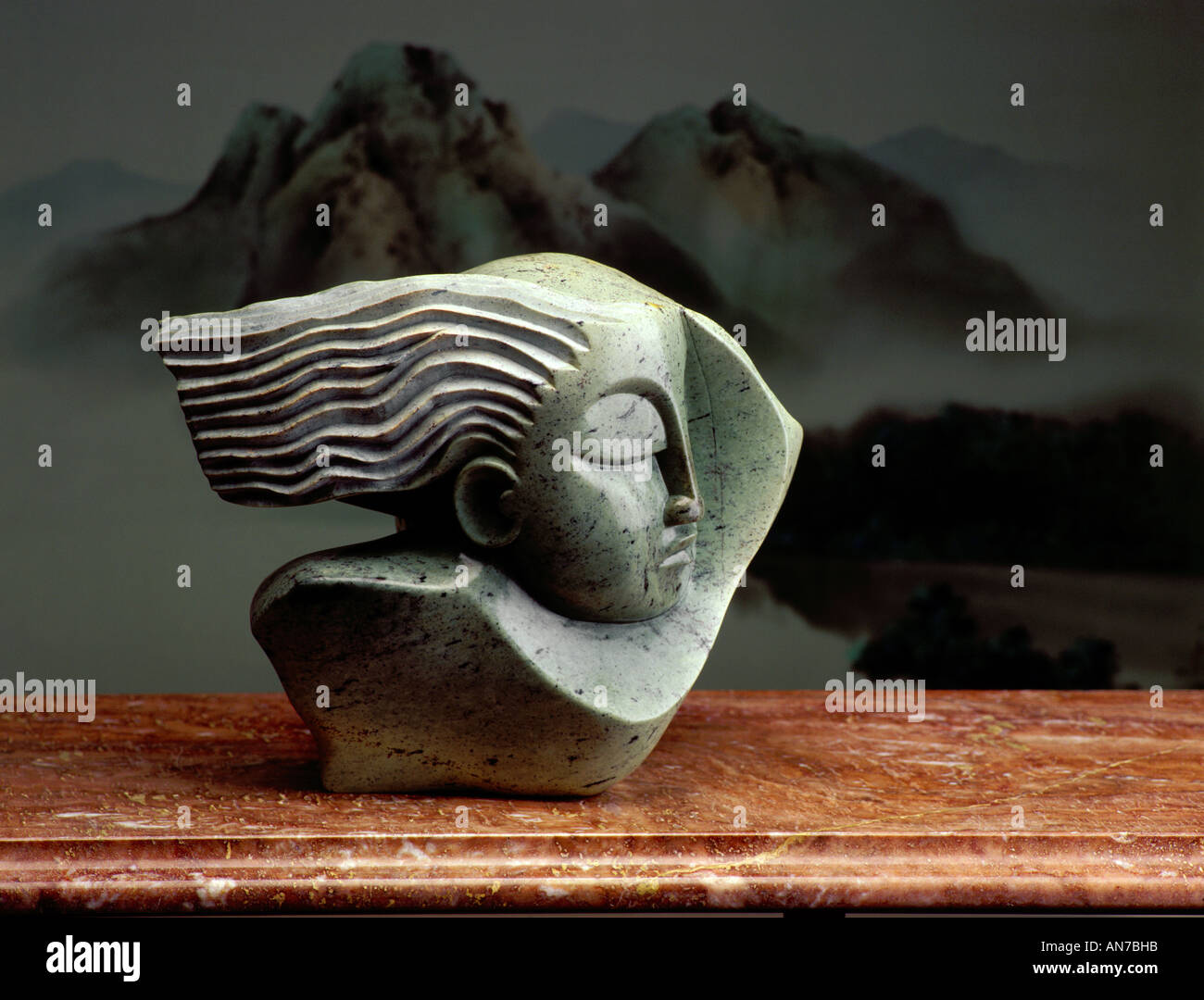 SCULPTURE titled THINKING OF ME Zimbabwe Stone by GEDION NYANHONGO ...