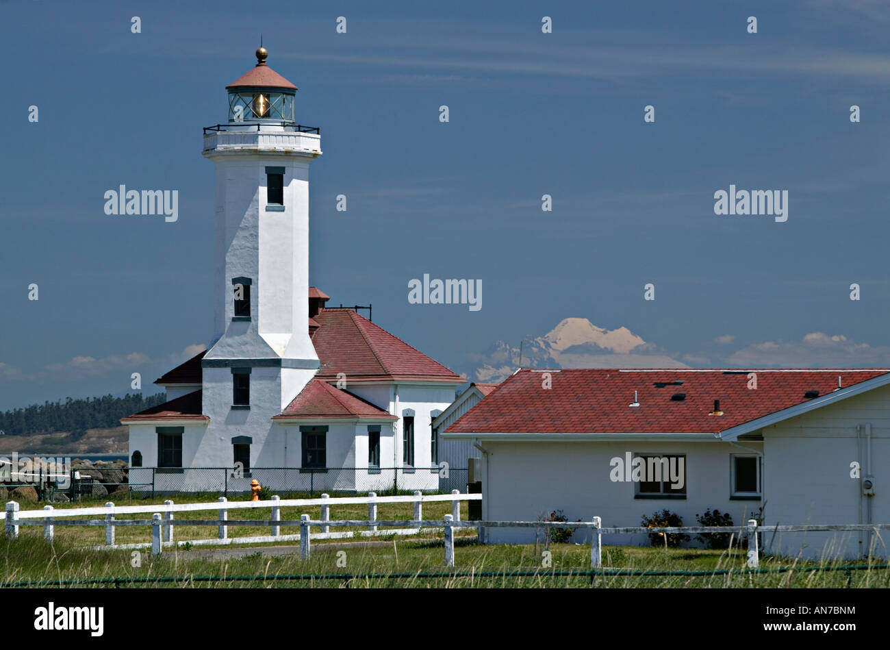 Point Wilson lighthhouse Stock Photo - Alamy