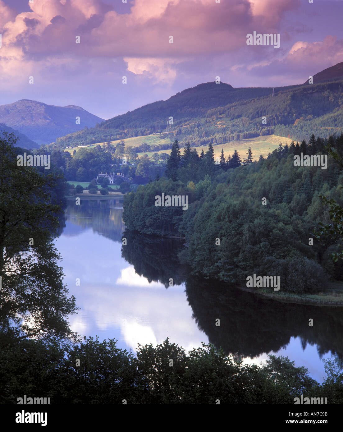 Faskally loch pitlochry perthshire scotland hi-res stock photography ...