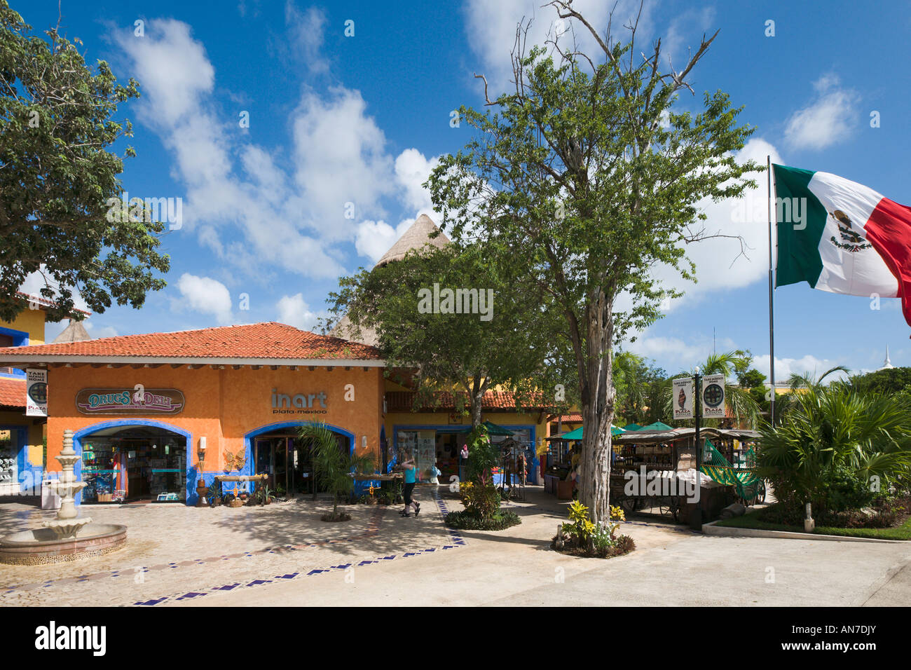 Shopping Centre, Playacar, Playa del Carmen, Riviera Maya, Yucatan ...