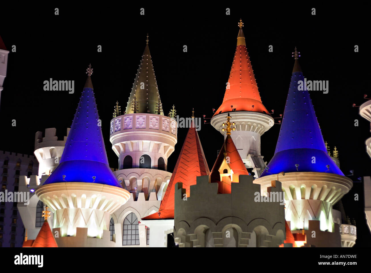 Excalibur Hotel Towers High Resolution Stock Photography and Images - Alamy