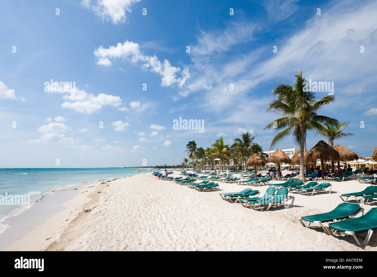 Beach outside Dreams Tulum Resort, Tulum, Riviera Maya, Yucatan ...