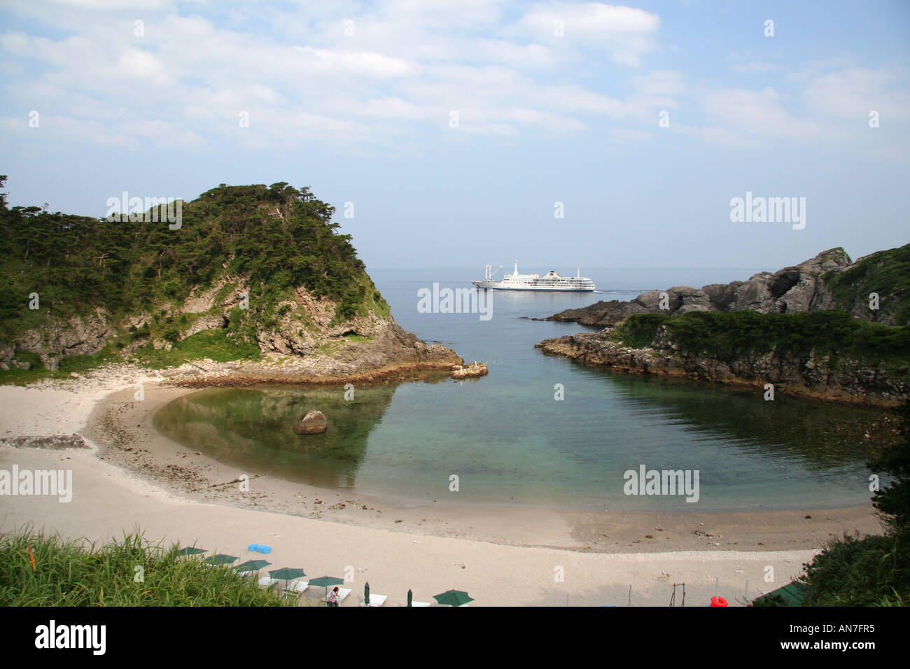 Tomari Beach at Shikinejima Stock Photo - Alamy