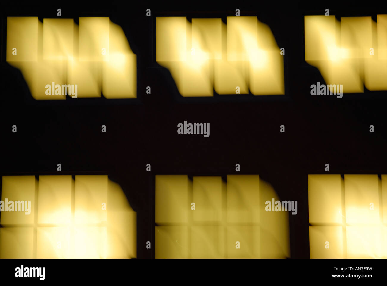 WINDOWS AT NIGHT Stock Photo - Alamy