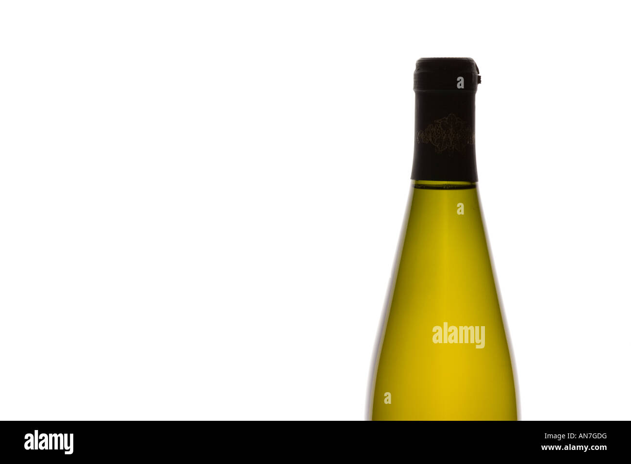 Unlabeled wine bottle Stock Photo - Alamy