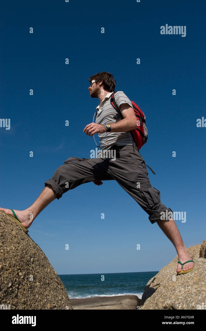 Stepping on rocks hi-res stock photography and images - Alamy