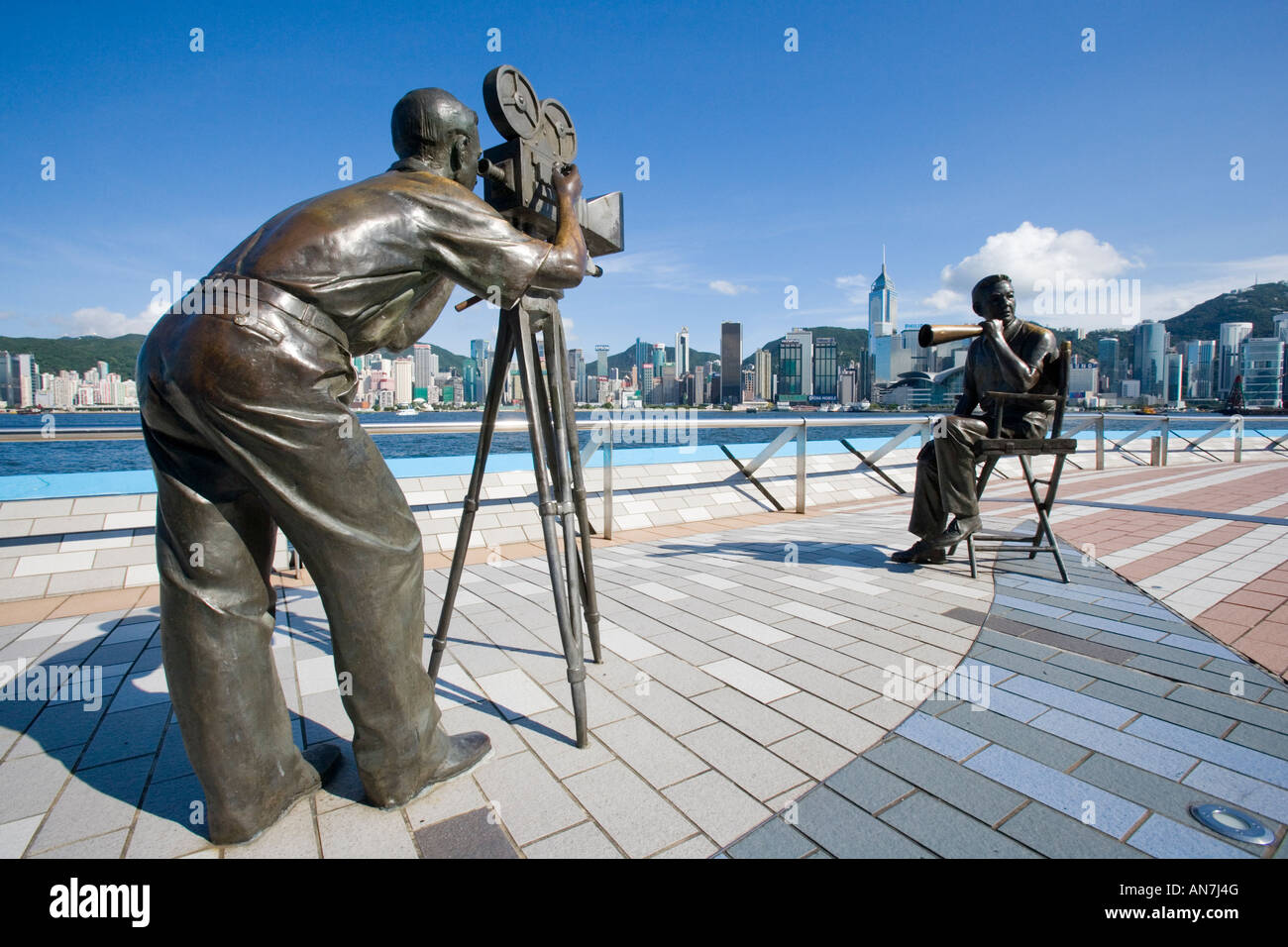 Film Director statue on the Avenue of Stars Kowloon Hong Kong China ...