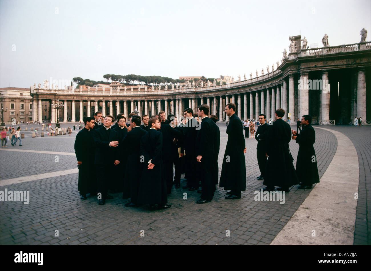 Group priests rome hi-res stock photography and images - Alamy