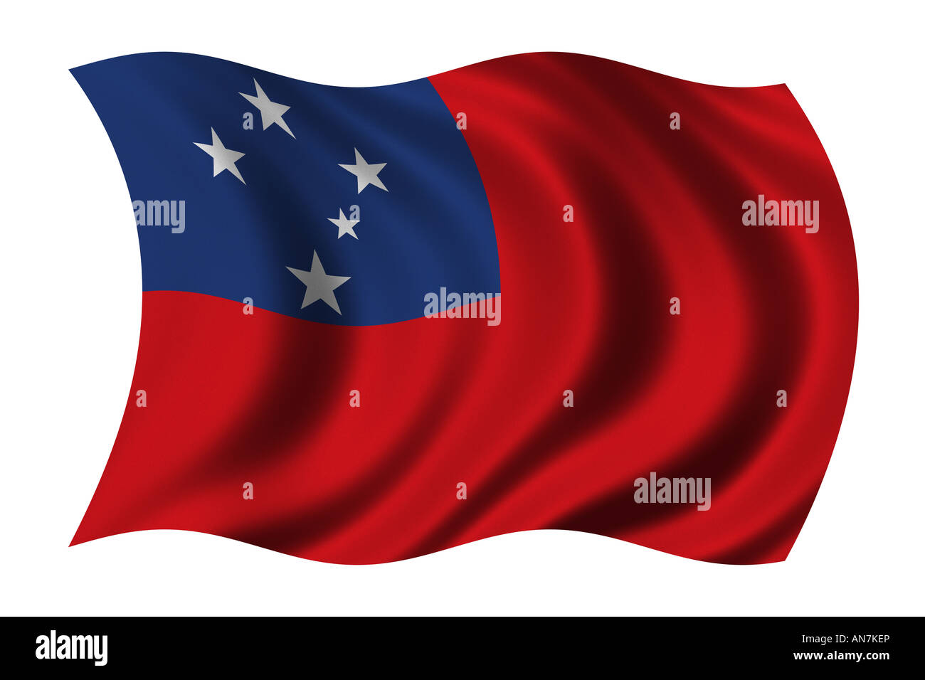 Flag of Western Samoa Stock Photo - Alamy