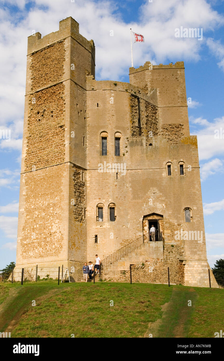 Orford Castle in a ruined state. open to the public. Suffolk ...