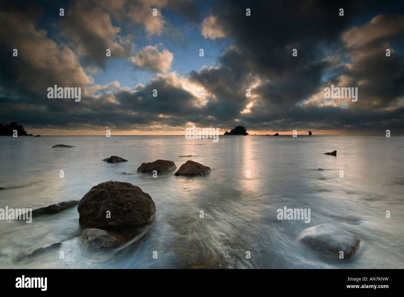 Cape Alava sunset Olympic national park Stock Photo - Alamy