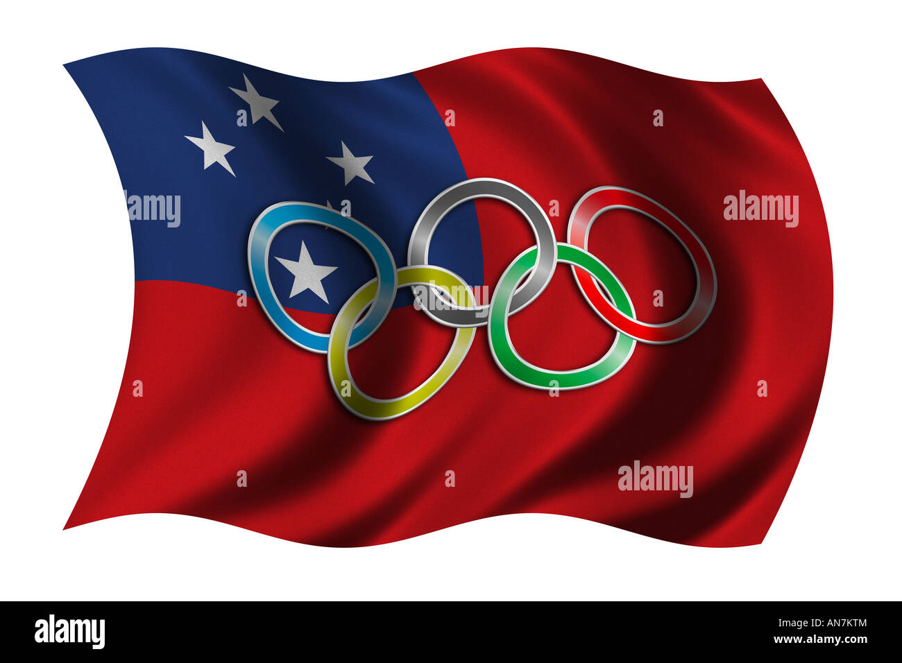 Western samoan flag hi-res stock photography and images - Alamy