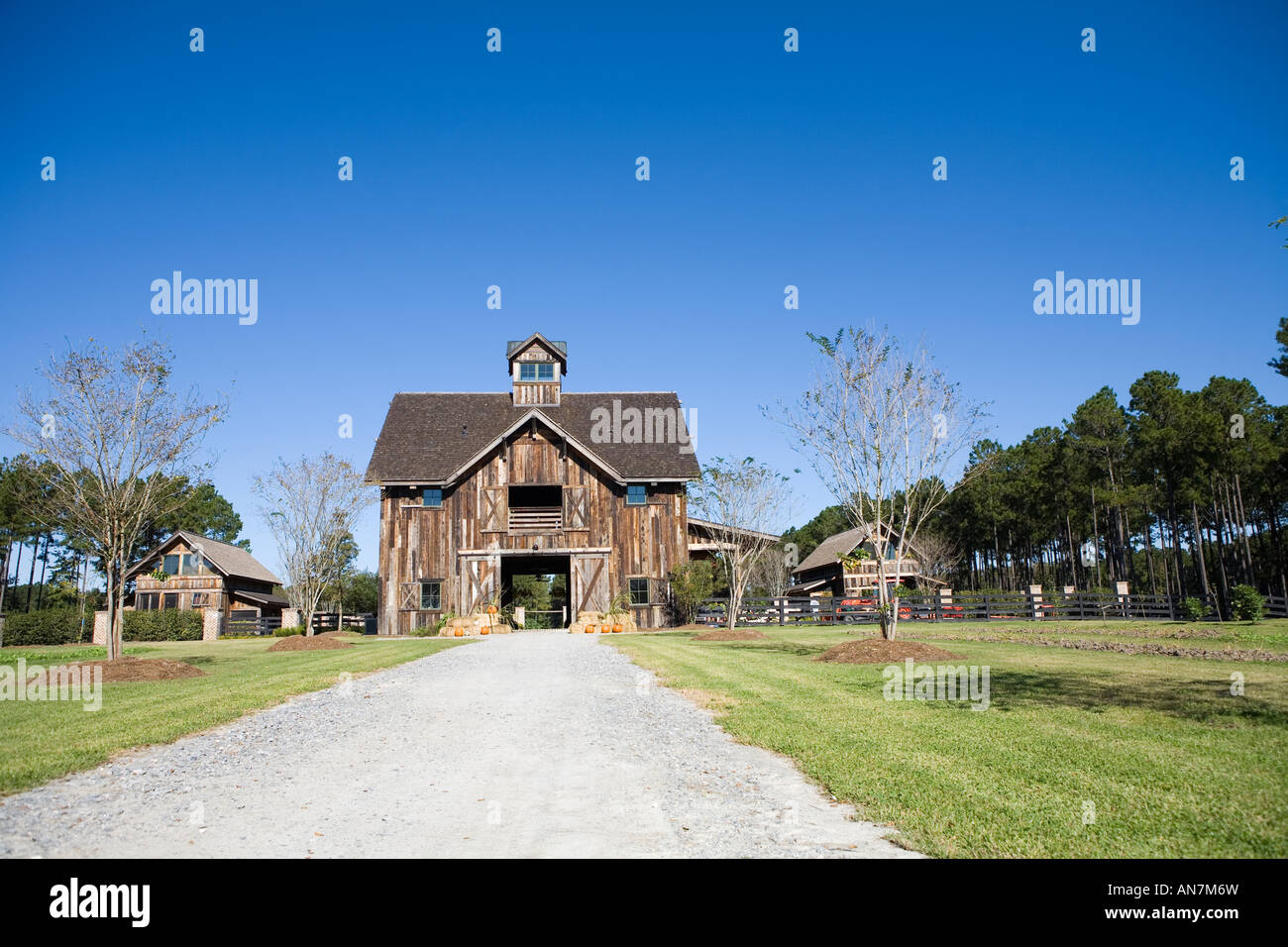 The organic farm Hampton Island Preserve Georgia Stock Photo - Alamy