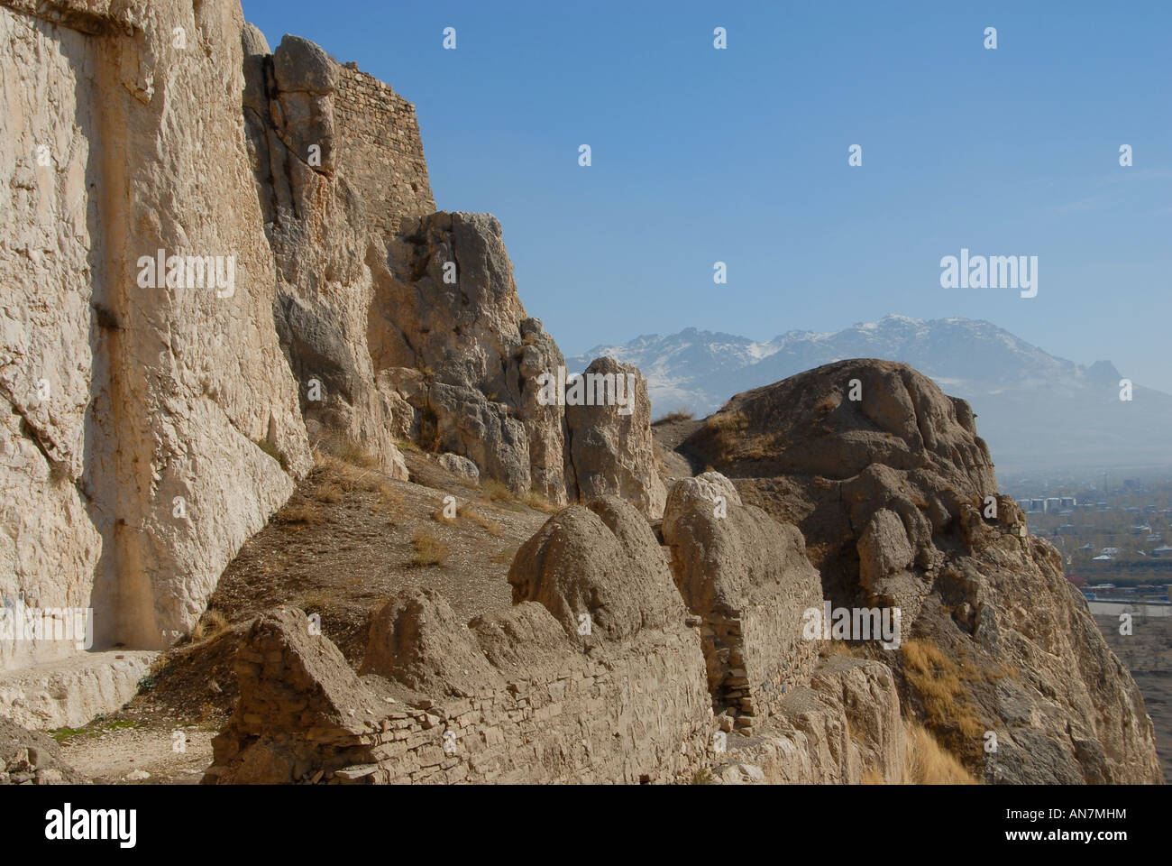 The fortress of Van or Van Citadel a stone fortification built by ...