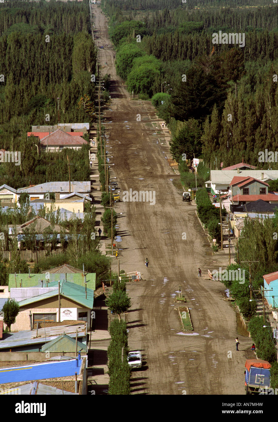 Chile Chico Chile on the border with Argentina Stock Photo - Alamy