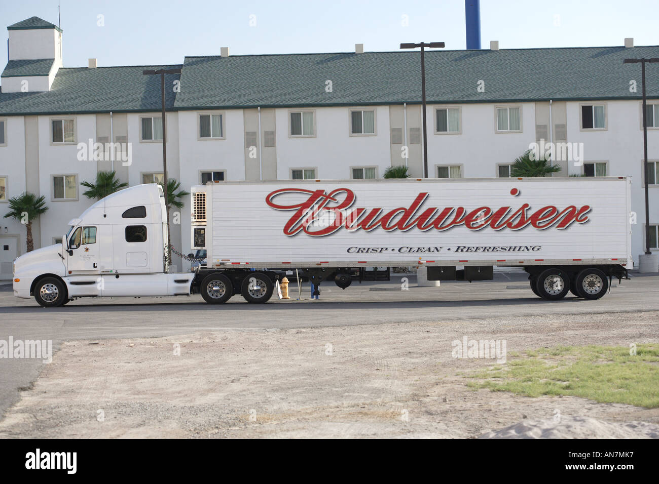 American Budweiser Truck Stock Photo - Alamy