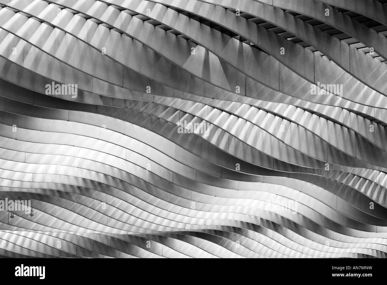 Abstract wave pattern in black and white Stock Photo - Alamy