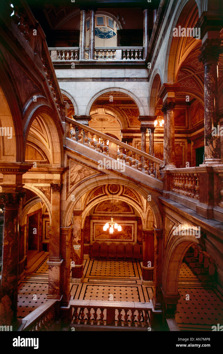 The interior of Glasgow s Victorian City Chambers of 1888 Stock Photo ...