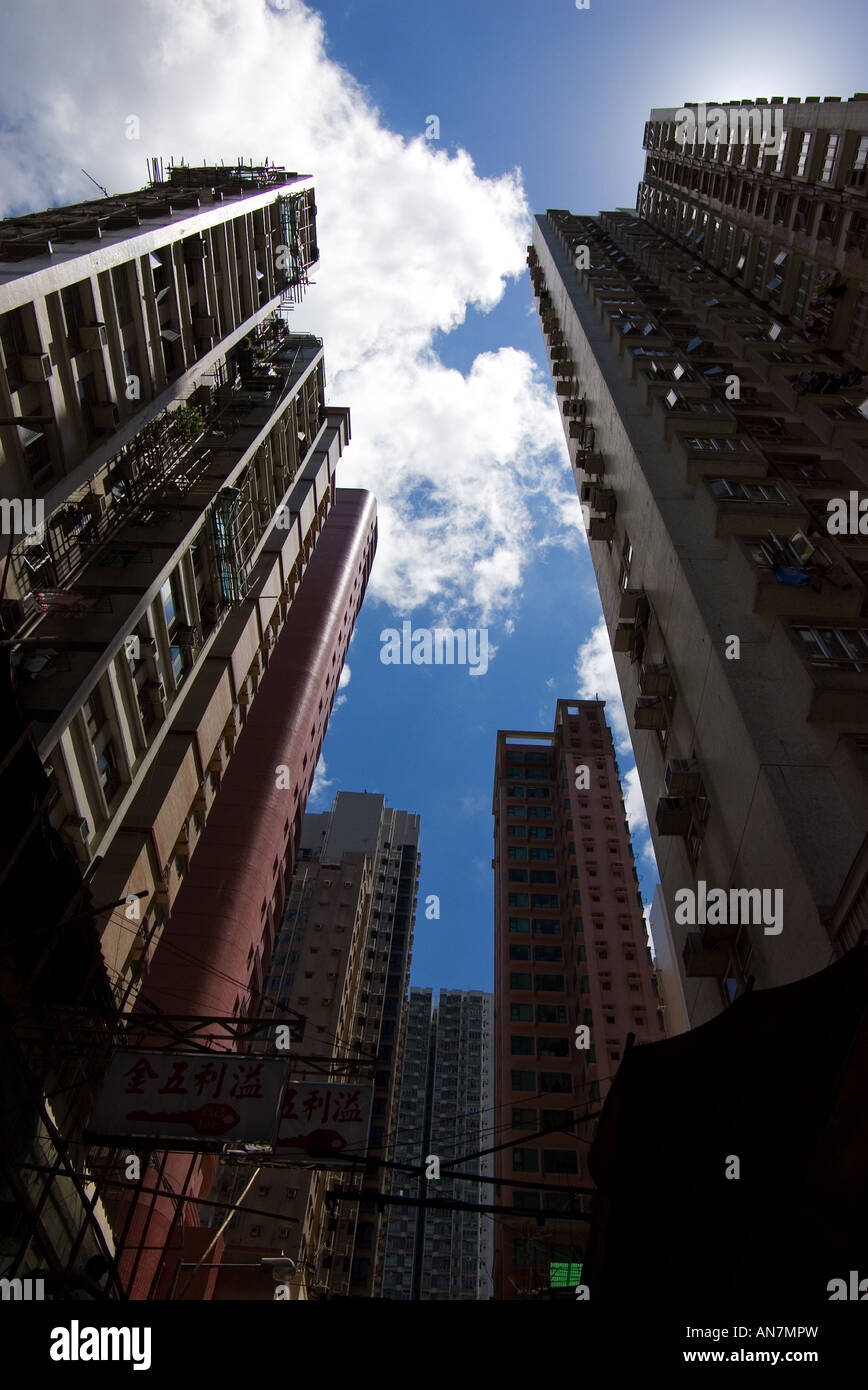 T-shaped skyline created by buildings Stock Photo - Alamy
