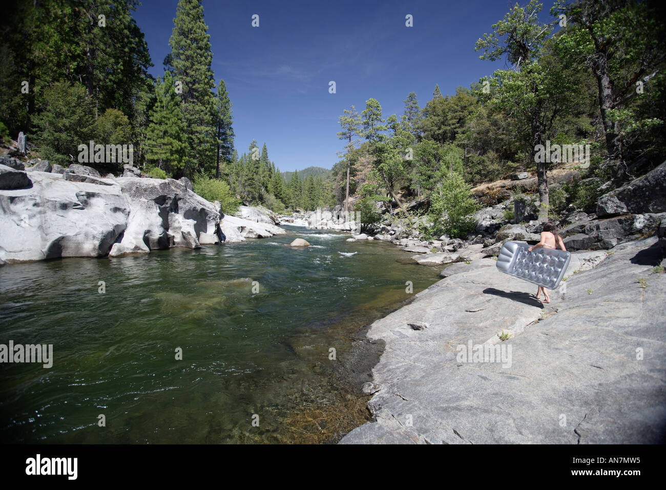 Stanislaus river. Big Trees State Park, California, USA Stock Photo - Alamy