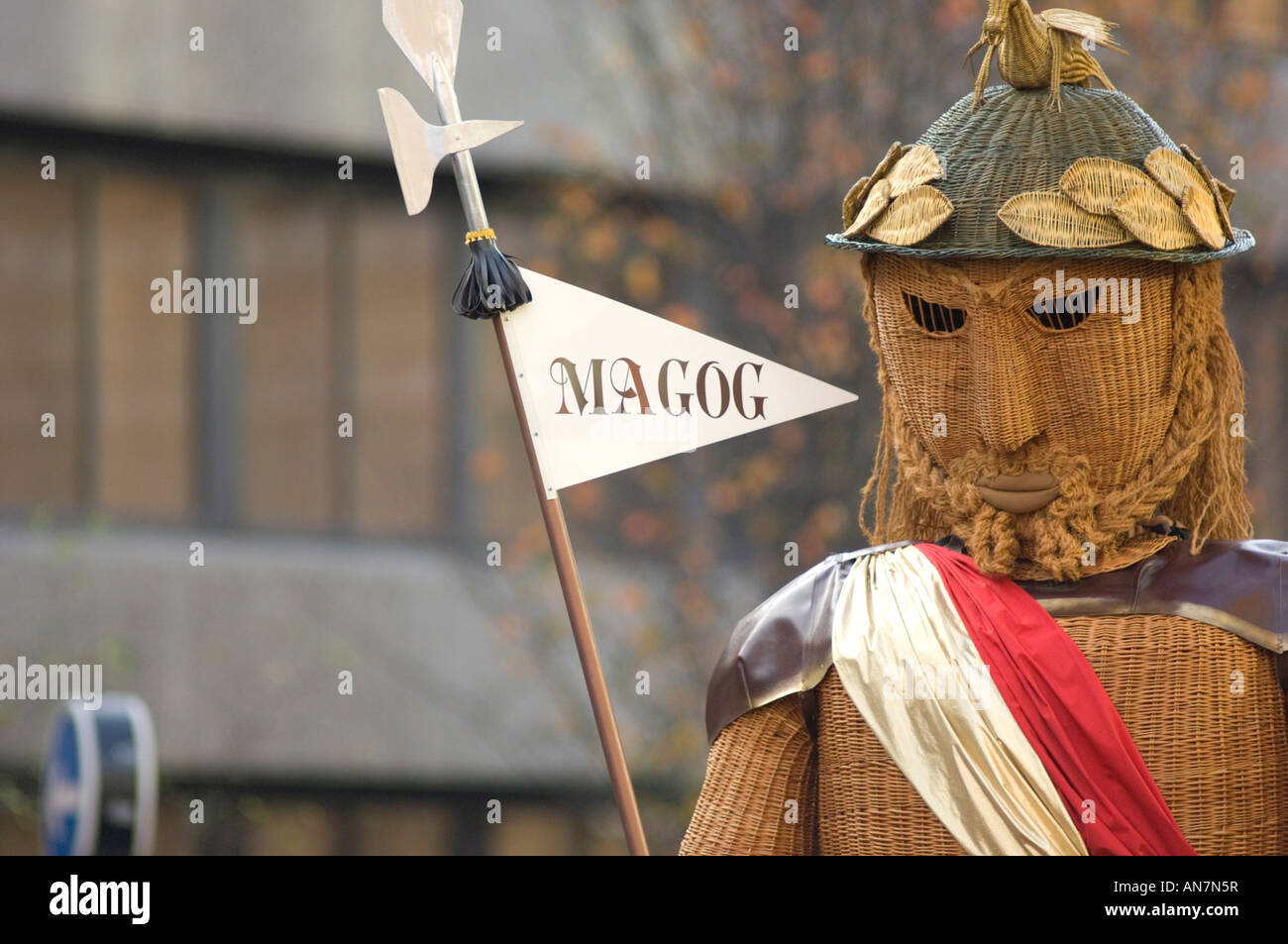 The giant Magog in the procession at the Lord Mayors Show parade in ...