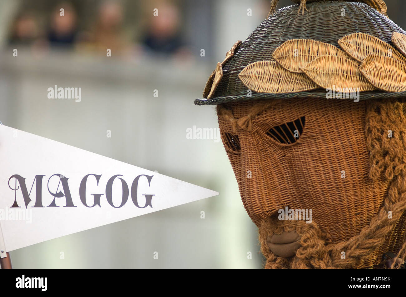 The giant Magog in the procession at the Lord Mayors Show parade in ...