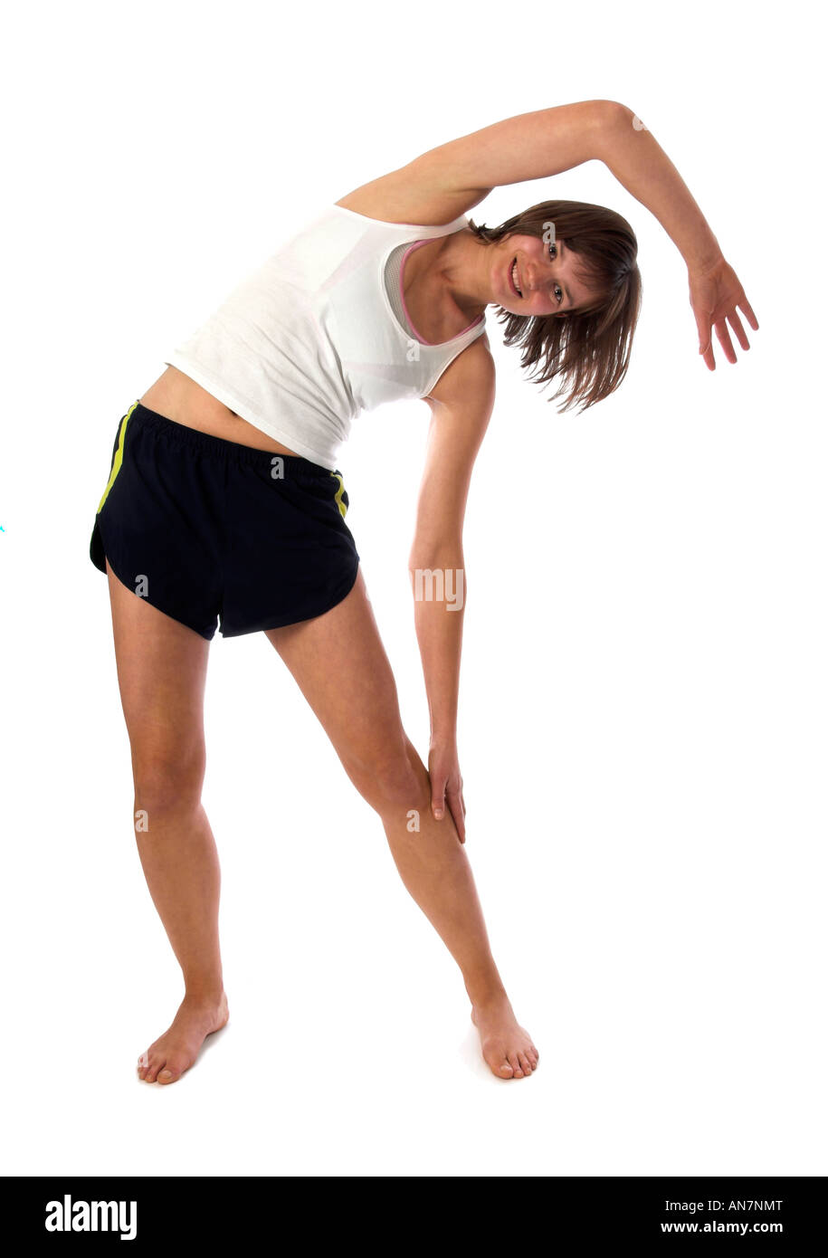 Young woman Stretching exercises Stock Photo - Alamy