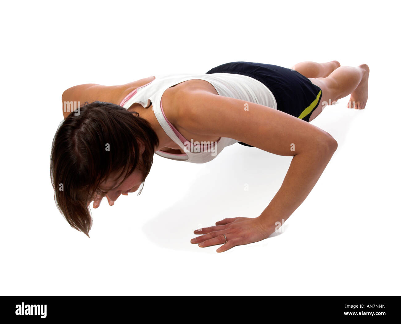 Young woman doing press-ups Stock Photo - Alamy