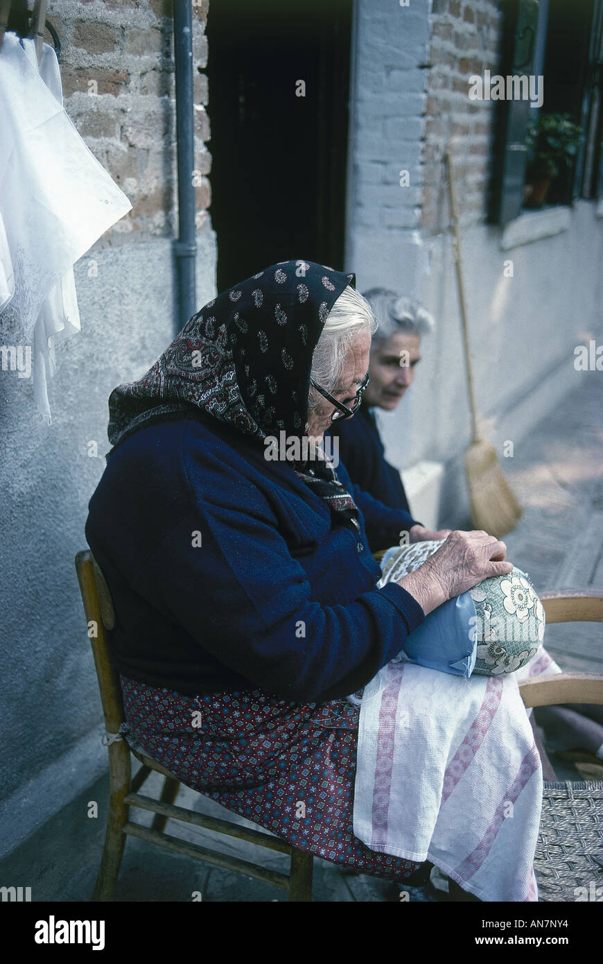 Elderly italian woman hi-res stock photography and images - Alamy