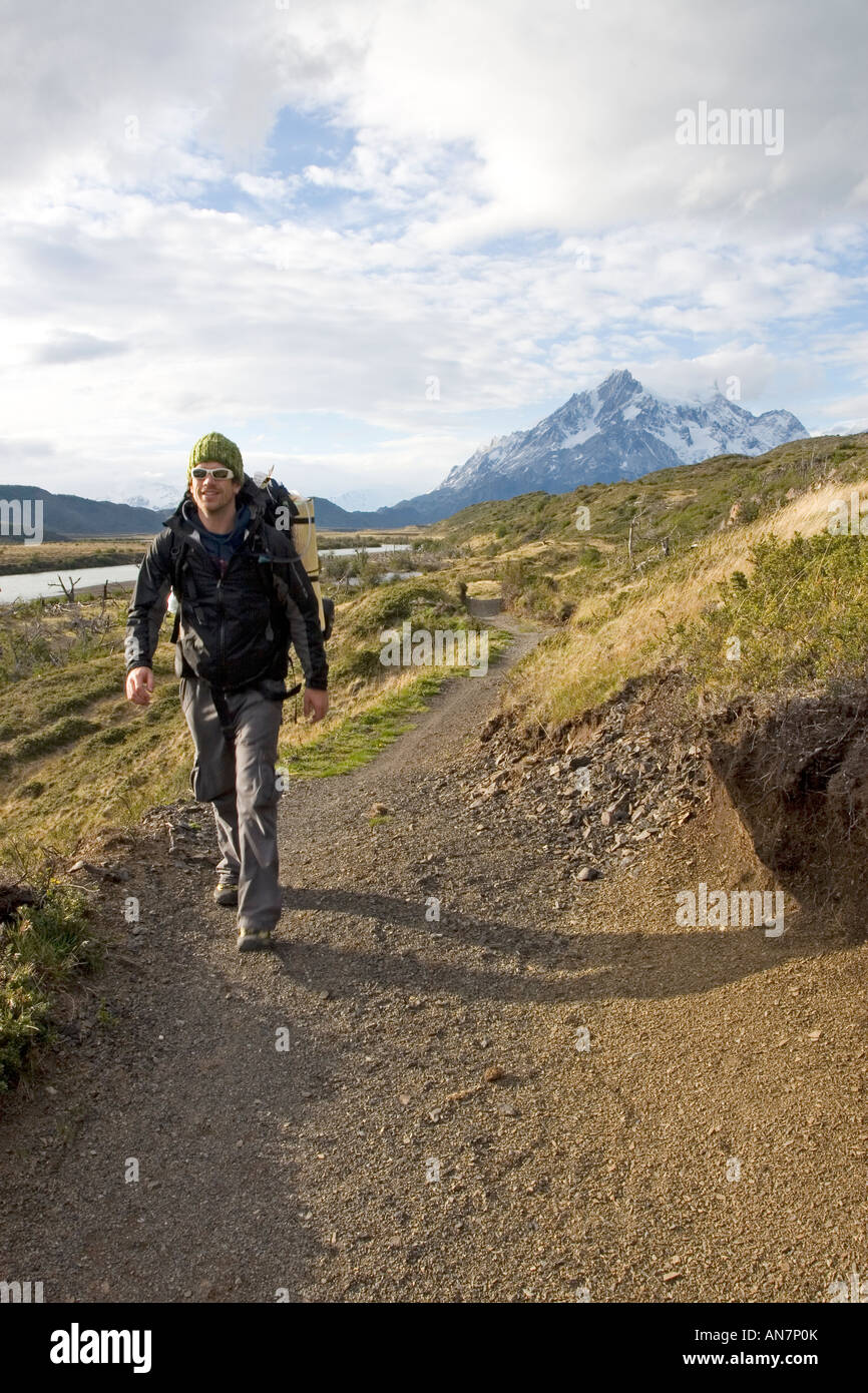 Trekker hiker shadow hi-res stock photography and images - Alamy
