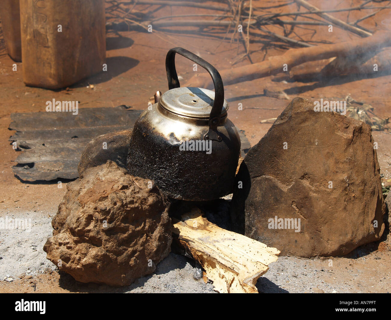 Cooking facilities in Uganda Stock Photo - Alamy