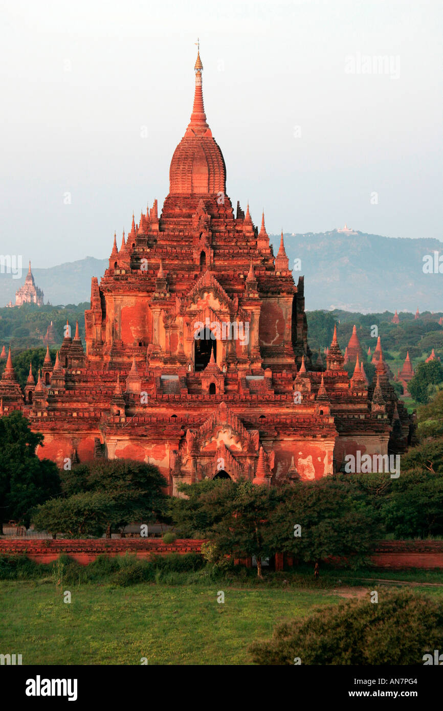 Aerial view of a temple at Bagan, Burma, (Myanmar Stock Photo - Alamy